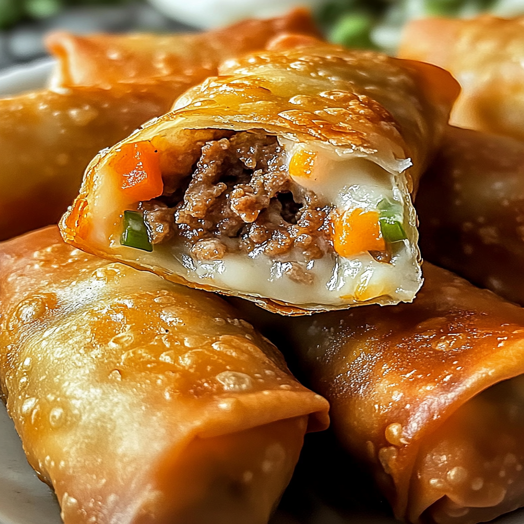 Crispy Philly Cheesesteak Egg Rolls