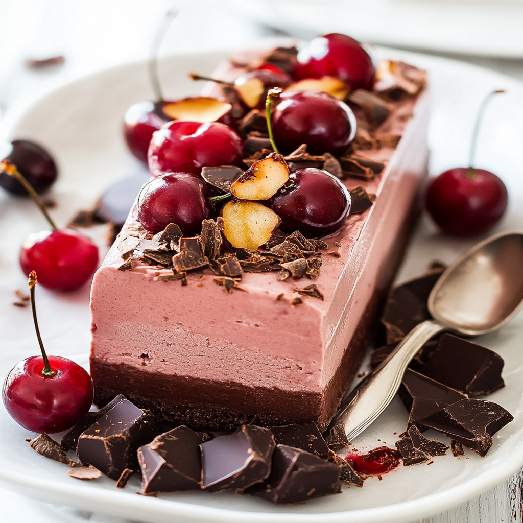 Frozen Cherry Chocolate Parfait