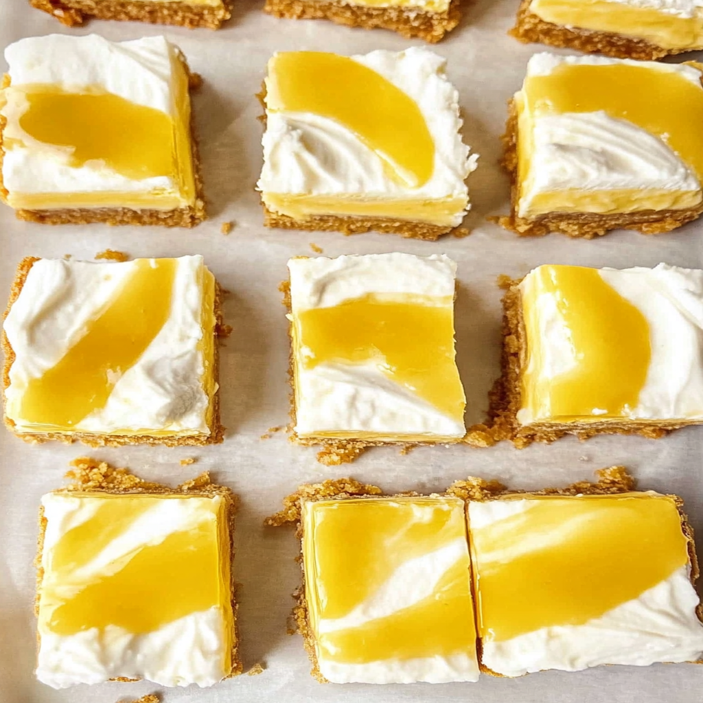 No-Bake Lemon Cheesecake Bars