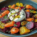 Roasted Beet & Carrot Salad with Burrata