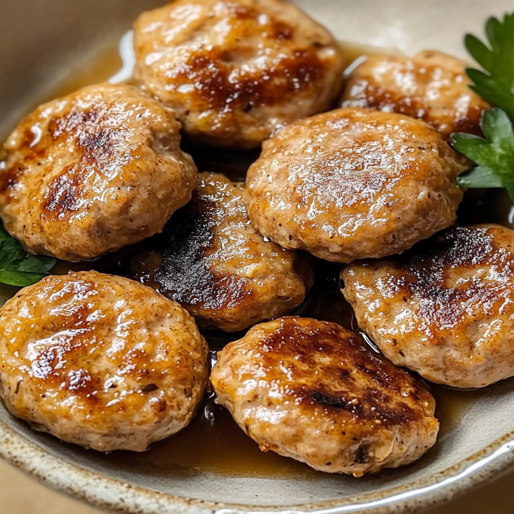 Homemade Maple Chicken Sausage Patties