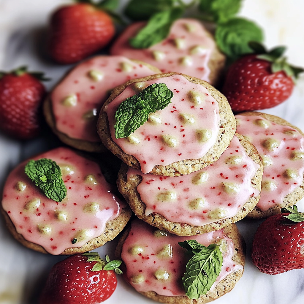 Strawberry & Mint Dog Biscuits