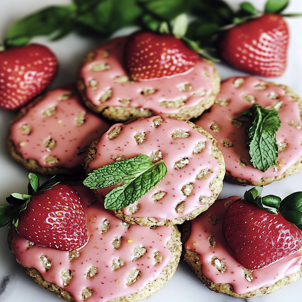 Strawberry & Mint Dog Biscuits