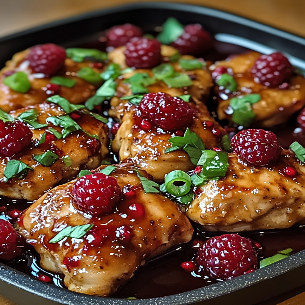 Sweet & Spicy Jalapeño Raspberry Chicken