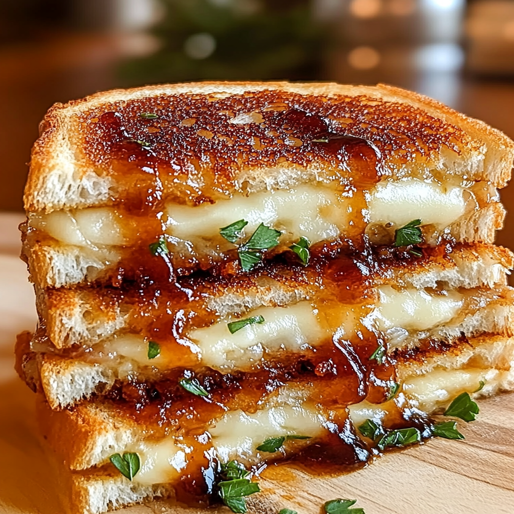 Sweet and Savory Maple Turkey Bacon Apple Grilled Cheese