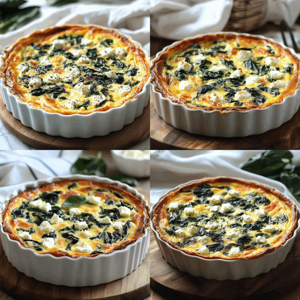 Crustless Spinach & Feta Quiche