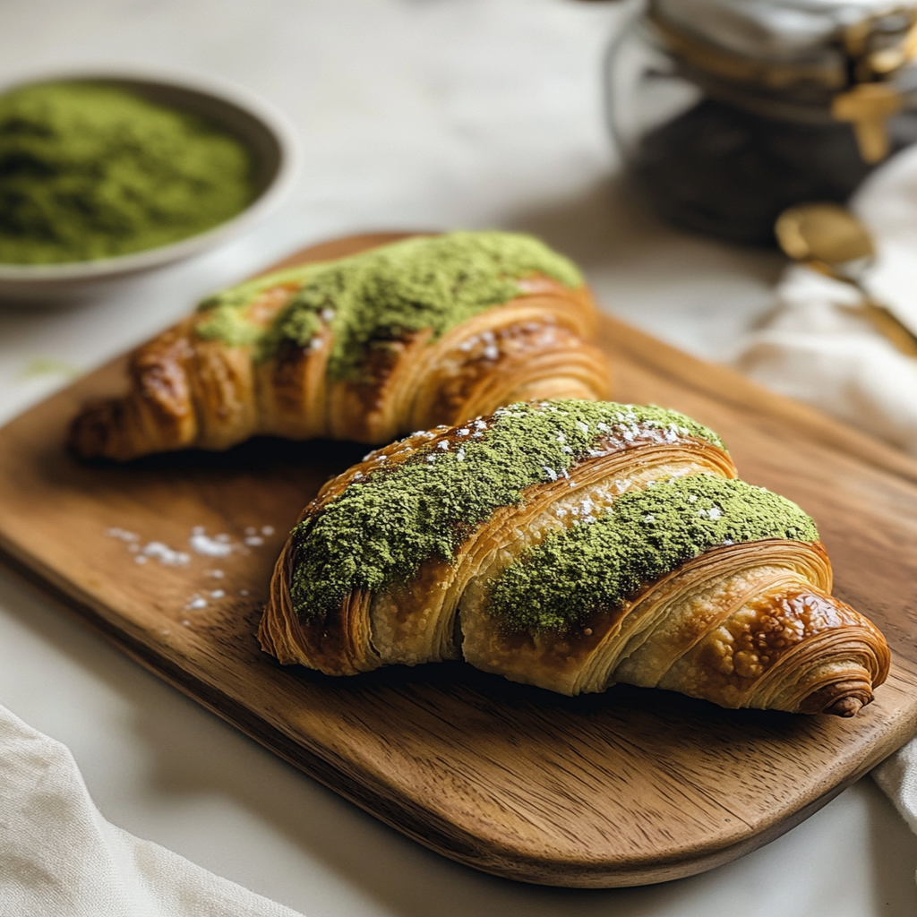 Matcha Mochi Croissants