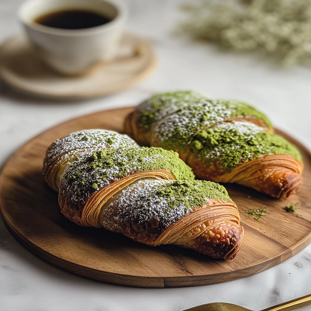 Matcha Mochi Croissants
