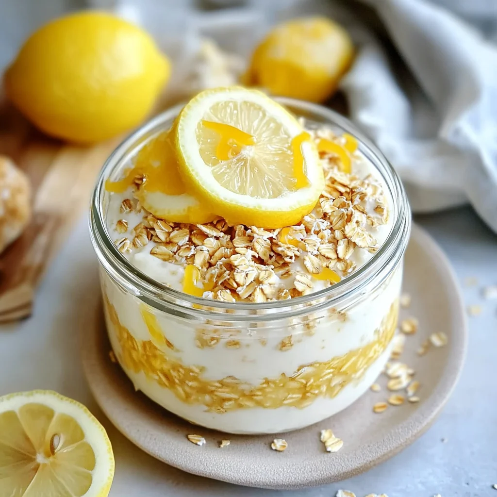 Lemon Cheesecake Overnight Oats: A Zesty Morning Treat - My heath recipes