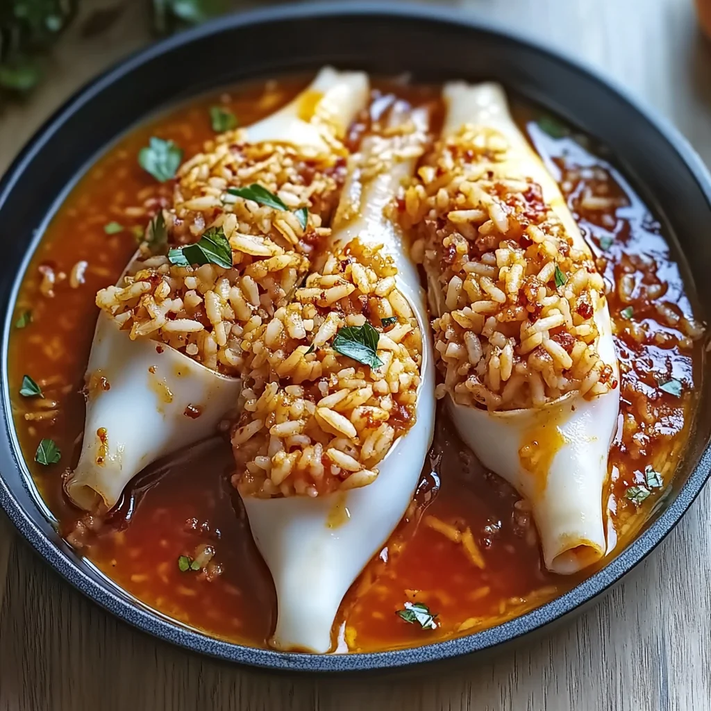 Savor Spanish Rice-Stuffed Squid: A Flavor Explosion - My heath recipes